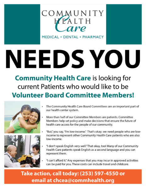 NEEDED Board Committee Members | Community Health Care